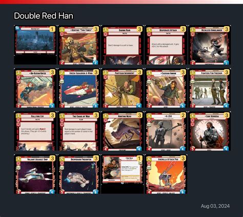 Double Red Han Star Wars Unlimited Swu Tcg
