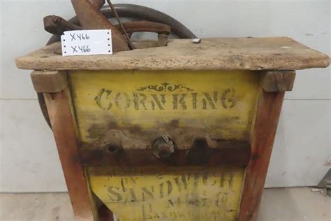 Corn King Corn Husker By Sandwich Mfg Co Cool Rustic Farm Implement Wood Cast Iron