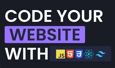 Write Html Css Javascript And React Code For Your Website By