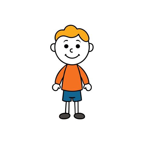Stick Figure Boy Clip Art
