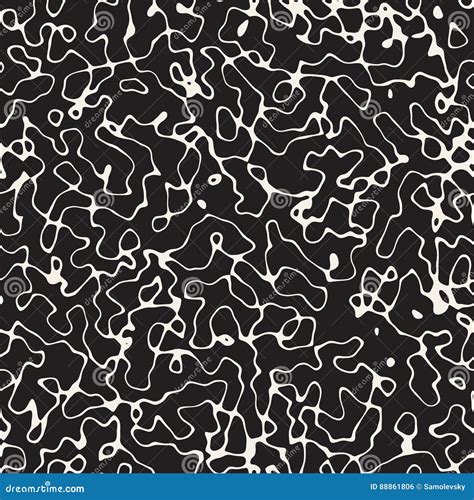 Noise Grunge Abstract Texture Vector Seamless Black And White Pattern