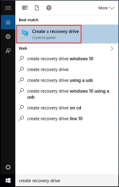 Can T Create Recovery Drive Windows 10 Solutions Here MiniTool Partition Wizard