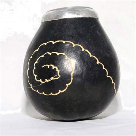 Calebasse Simple Décor Spirale Calebasse Simple Décor Spirale