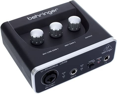 Аудиоинтерфейс звуковая карта Behringer U Phoria Um2 фото отзывы характеристики в интернет