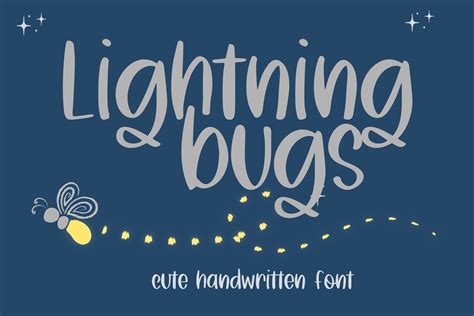 Lightning Bugs Font By Designingdigitals · Creative Fabrica