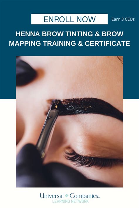 Henna Brow Tinting And Brow Mapping Training And Certificate