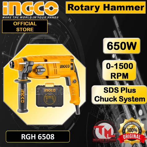 INGCO Rotary Hammer 650W RGH6508 / RGH6528 • Tm ss | Lazada PH