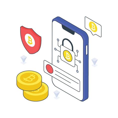 Crypto Security Isometric Colored Illustration 54706158 Vector Art At