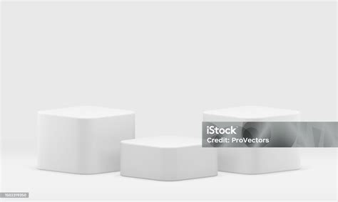 3d 받침대 흰색 부드러운 큐브 제곱 기초 플랫폼 장식 요소 현실적인 벡터 강단에 대한 스톡 벡터 아트 및 기타 이미지 강단 3차원 형태 정사각형 구성 Istock