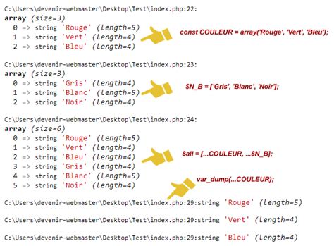 Les Tableaux En PHP 8