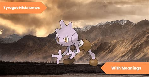 101 Tyrogue Nicknames Dive Into A Knockout List Of Hilarious And