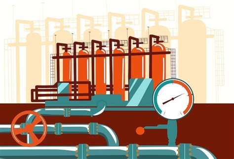 가스 저장고 유럽의 가스 위기 프리미엄 벡터