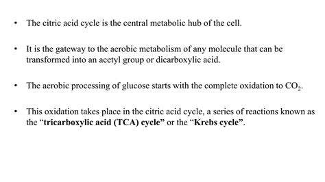 2 Tca Cycle And Fate Of Pyruvate And Acetyl Coapptx