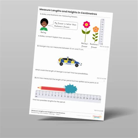 Year 2 Measure In Centimetres Reasoning And Problem Solving 2 Resource Classroom Secrets