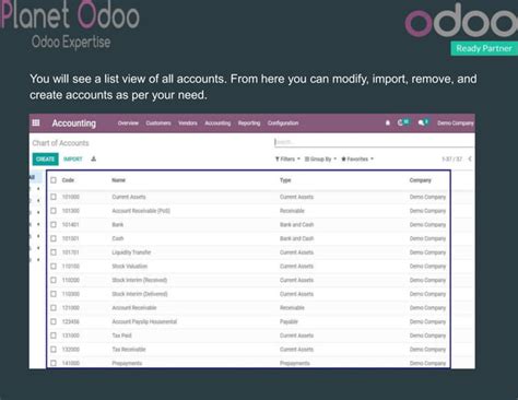 Odoo 13 Chart Of Accounts PPT