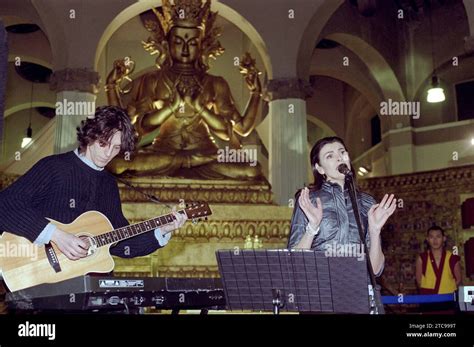 Milan Italy 1999 10 12 Alice Italian Singer During Live Concert At