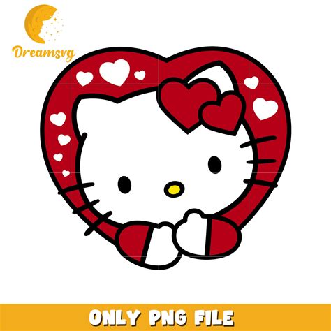 Hello Kitty Heart Png Valentines Dreamsvg Store