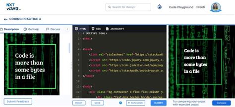 Preeti Kotabagi On Linkedin Coding Practice 3 Coding Cover Page Created A Static Website Layout