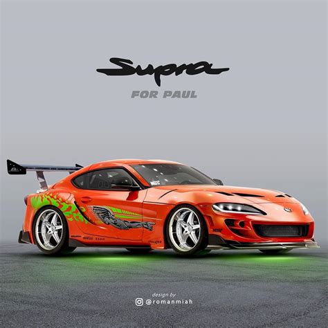 Paul Walkers Supra Fast And Furious Paul Walker Toyota Supra Mk4