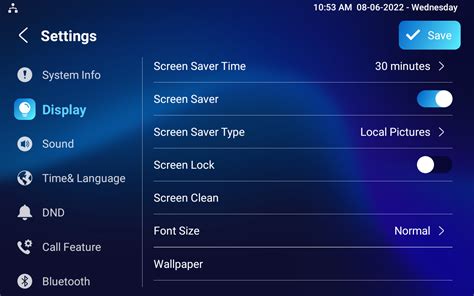 Screen Display Configuration