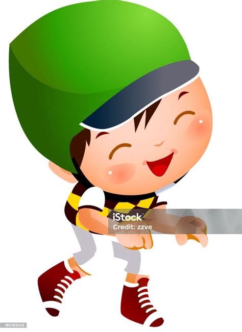 Junge Mit Baseballoutfit Stock Vektor Art Und Mehr Bilder Von Aufregung Aufregung