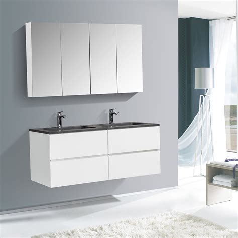 Bernstein Set De Cuarto De Baño Edge 1300 Sin Espejo Blanco Alto