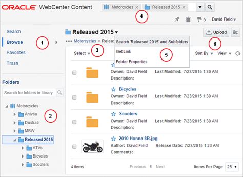 Getting Started With The Webcenter Content User Interface