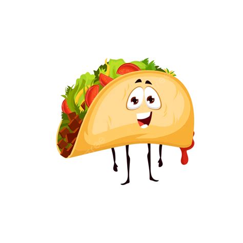 Personaje De Tacos Mexicanos De Dibujos Animados Png Delicioso