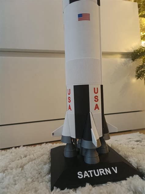 Saturn 5 Saturn V Apollo 11 Rocket Model Scale 1 144 Fully
