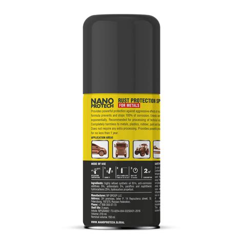 Rust Protection Spray NANOPROTECH