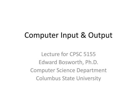Ppt Computer Input Output Powerpoint Presentation Free Download Id