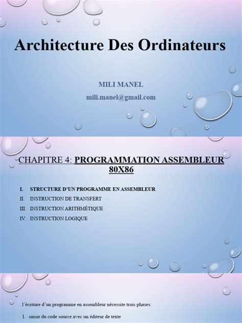 chapitre 4 pdf programme informatique programmation