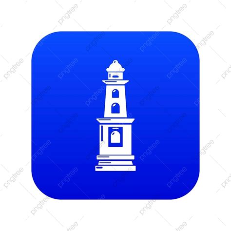 경고등 아이콘 파란색 벡터 흰색 배경에 고립 탑 삽화 상징 Png 일러스트 및 벡터 에 대한 무료 다운로드 Pngtree