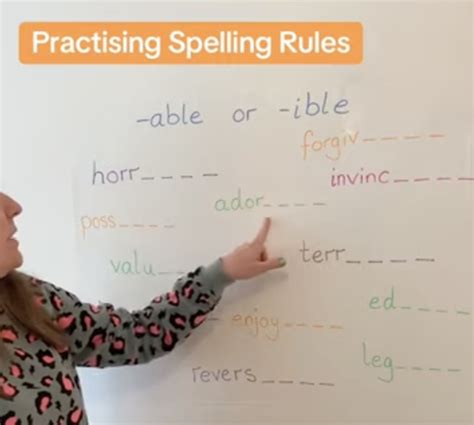 Adding The Suffix Able Or Ible Playful Learning Games