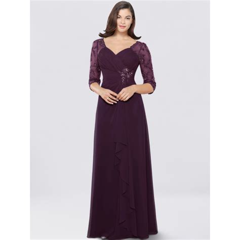 Plus Size Mother Of The Bride Dress Berry Color