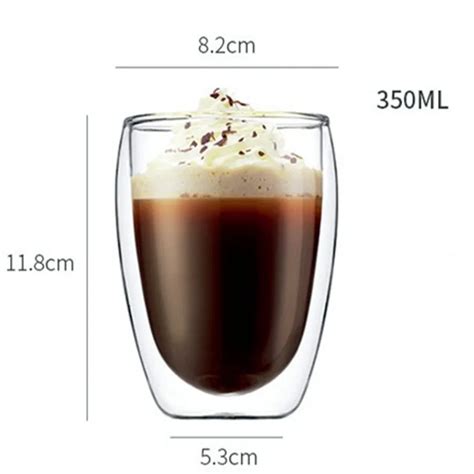 Термостойкая стеклянная чашка с двойными стенками пивная кофейная чашка ручной работы