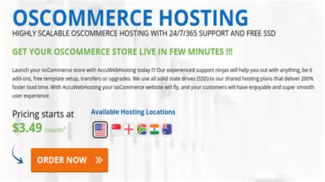 Oscommerce Hosting Uk Business Web Hosting Accuweb Hosting