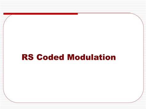 Ppt Soft Decision Decoding Of Reed Solomon Codes An Overview