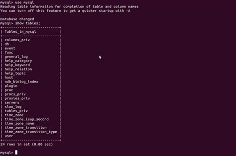 Ubuntu 安装mysql和简单操作 KingsLanding 博客园