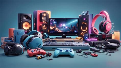 Premium Photo | Diverse Gaming Gear An Array of Devices for Ultimate ...