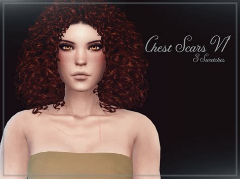 Reevaly Chest Scars V1 ♥ 3 Swatches Emily Cc Finds