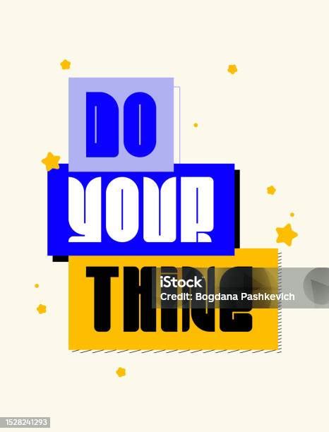 복고풍 스타일의 벡터 레터링 당신의 일을 텍스트로 하십시오 밝은 색상의 굵은 글꼴이 있는 엽서에 대한 평면 추상 그림입니다 70