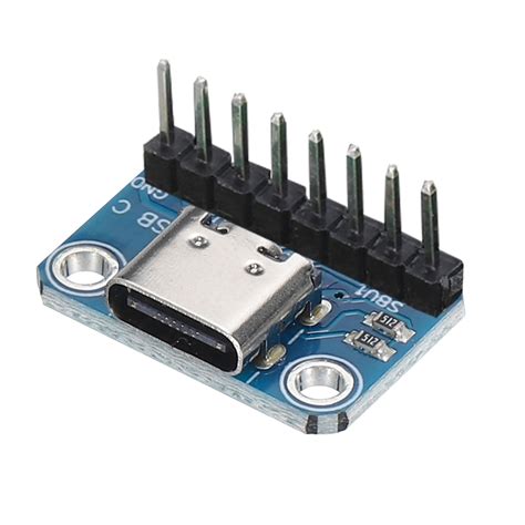 Uxcell Usb Type C Breakout Board Female 2 54mm Connection With Pin Header Connector
