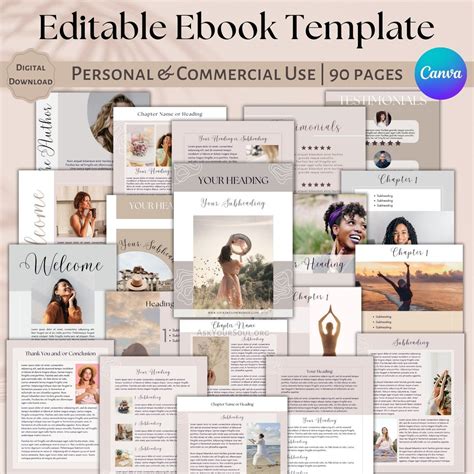 Editable Ebook Canva Template Commercial And Personal Use Life Coach
