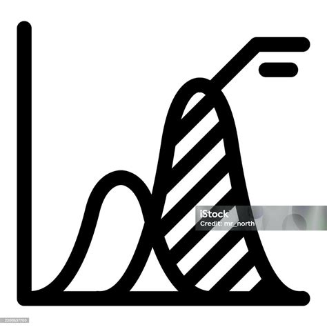 그래프 차트 다이어그램 아이콘 얇은 선 스타일 벡터 일러스트 레이 션 그래픽 디자인 0명에 대한 스톡 벡터 아트 및 기타 이미지 Istock