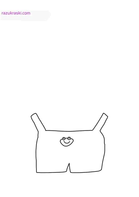 Раскраски Раскраска Одежда для Лалафанфан Чёрно белая одежда для уточки Онлайн раскраска