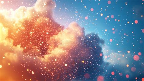 Bright Digital Fog Glowing With Neon Lights In A Futuristic Network Realm Stock Image Image