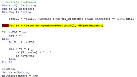 Help Using Recordset Rmsaccess