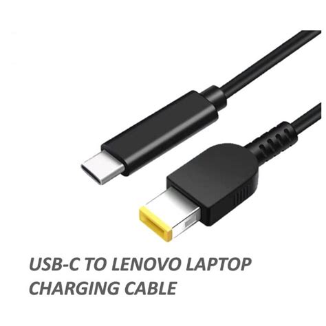 Lenovo Usb C To Slim Tip Laptop Charging Cable Adapter Male Type C To Square Converter M W