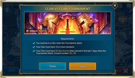 Clan Vs Clan Tournament Raid Shadow Legends